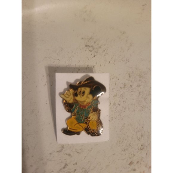 Disney | Accessories | Vintage Cowboy Mickey Mouse Pin | Poshmark